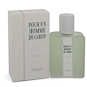 Carôn Poúr Hommé L'eaú Cölogne For Men 2.5 oz Eau De Toilette Spray