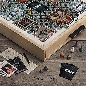 WS Game Company Clue Luxe Edition with Solid Maple Wood Cabinet
