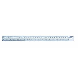 INSIZE 7110-150 Steel Rule, 6"/150 mm, Graduation 1/64", 1/32", 1/16", 0.5 mm, 1 mm