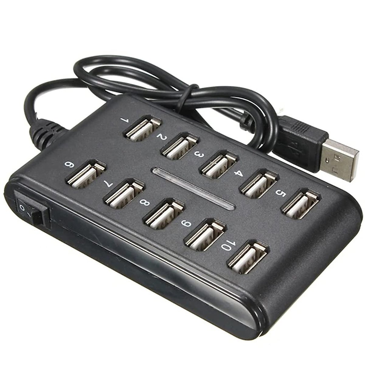 SHYPT High Speed 480 Mbps USB 2.0 Hub 10 Port Multi Personal Computer USB Hub Portable USB Splitter
