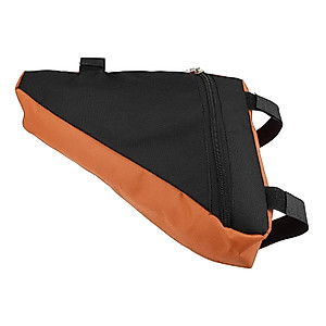 X AUTOHAUX Bike Triangle Frame Bag Front Pouch Cycling Bicycle Wedge Tube Storage Bag for Road Mountain Bikes Orange