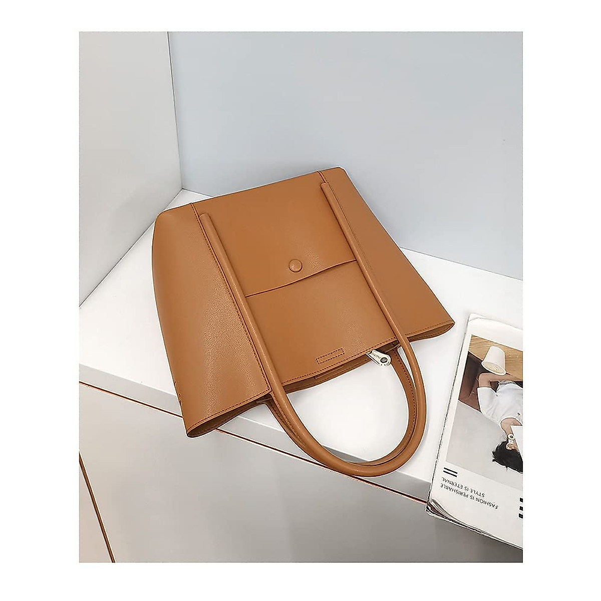 Ladies Large Leather Tote Concealed Carry Studded Shoulder Bag Crossbody Wallet