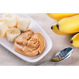 Moms Peanut Butter Spoon | Engraved Spoon Gift | Gift For Peanut Butter Loving Mom | Birthday Anniversary Christmas Gift | Christmas Stocking Stuffer | Engraved 7 Inches Stainless Steel Spoon