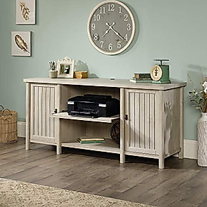 Sauder Costa Credenza, Chalked Chestnut finish