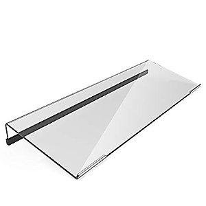 KOTEMON Acrylic Tilted Computer Keyboard Stand for Ergonomic Typing, Keyboard Tray Holder with Silicone Non-Slip Case, Clear