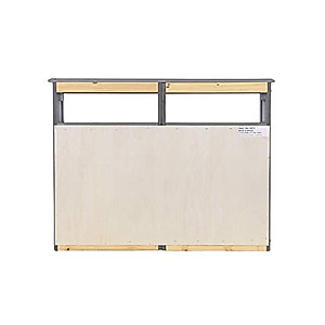 Discovery World Furniture Charcoal 6 Drawer Entertainment Dresser