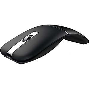 WFB Wireless Arc Mouse for Laptop,Bluetooth USB Rechargeable Computer Mice,Rotatable Rotating Ultra Slim,3 DPI for Desktop PC MacBook Pro Chromebook Lenovo Device Travel