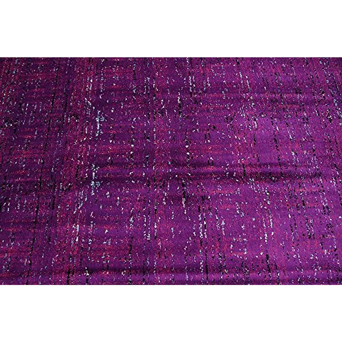 Unique Loom Imperial Collection Paisley, Distressed, Border, Vintage, Modern, Abstract Area Rug, 8 ft x 11 ft 6 in, Lilac/Black