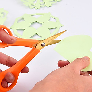 KUONIIY Scissors Set of 4,Pointed Sharp Titanium Scissors,Comfort-Grip Craft Scissors for Household Work School Office Supplies and Sewing