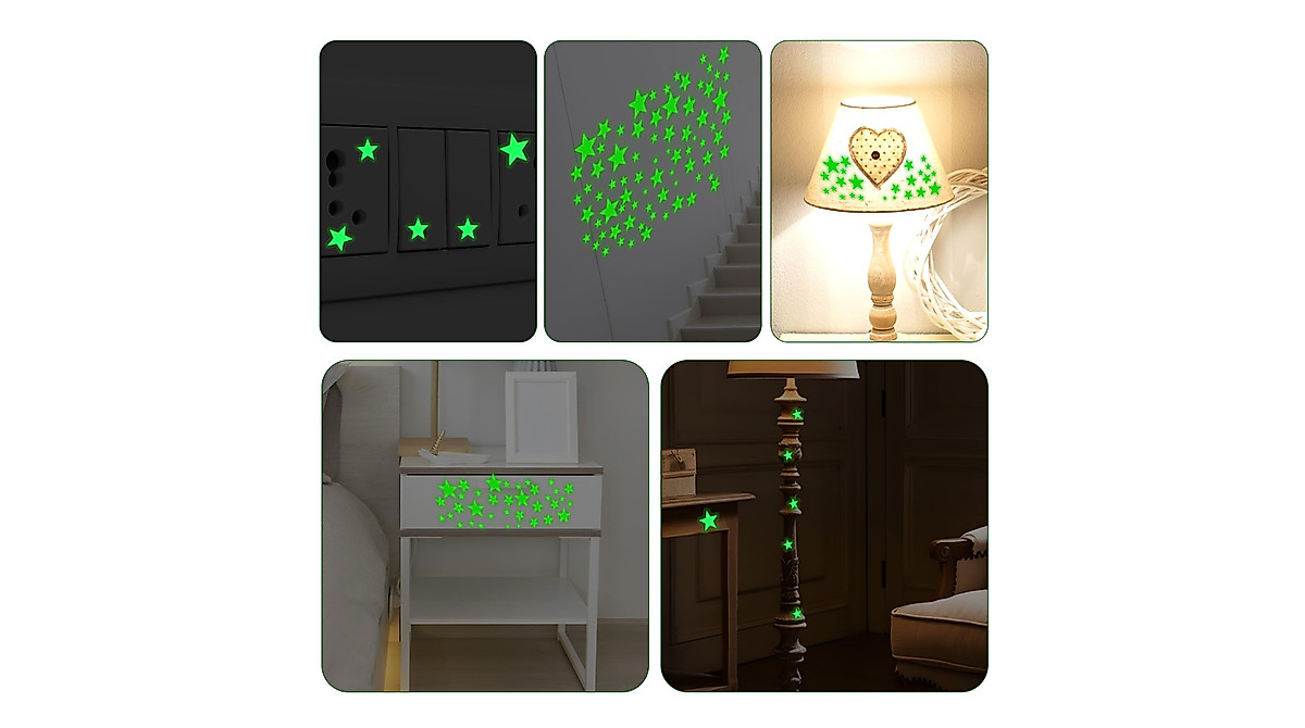 554pcs Glow in the Dark Star Stickers for Ceiling Decor
