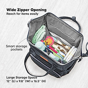 KeaBabies Diaper Bag Backpack and Car Seat Cover for Babies - Waterproof Multi Function Baby Travel Bags - Baby Car Seat Canopy for Spring, Autumn, Winter - Universal Stretch Fit Car Seat Covers