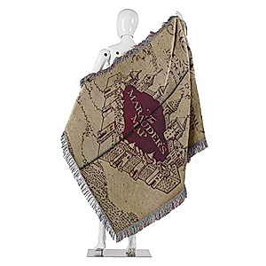 Northwest Woven Tapestry Throw Blanket, 48 x 60 Inches, Marauder's Map