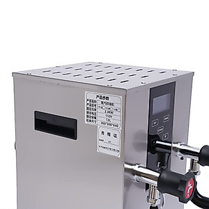 TFCFL 12L Commercial Milk Frother, 4 IN 1 Milk Steamer Machine with LED Display, Stainless Steel Milk Foam Maker Water Boiling Machine for Espresso Coffee Milk Tea