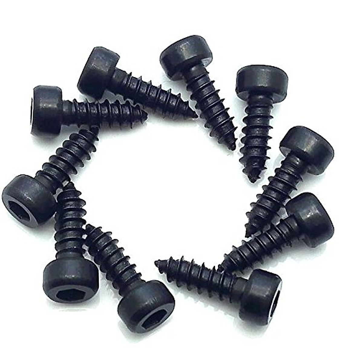 50pcs M2.5 8mm Alloy Steel Allen Hex Socket Head Cap Self-Tapping Screws