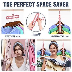 Vita88shop - Closet Organizers and Storage, Pack of 6 Multifunctional Closet Organizer Hangers with 9 Holes Closet Storage Organization for Wardrobe