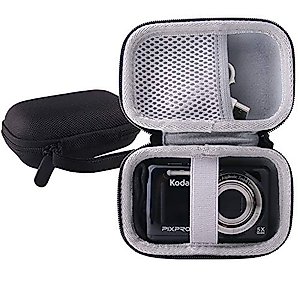 WERJIA Hard EVA Travel Case for Kodak PIXPRO Friendly Zoom FZ55/FZ53/ FZ43/FZ45 Digital Camera (black)
