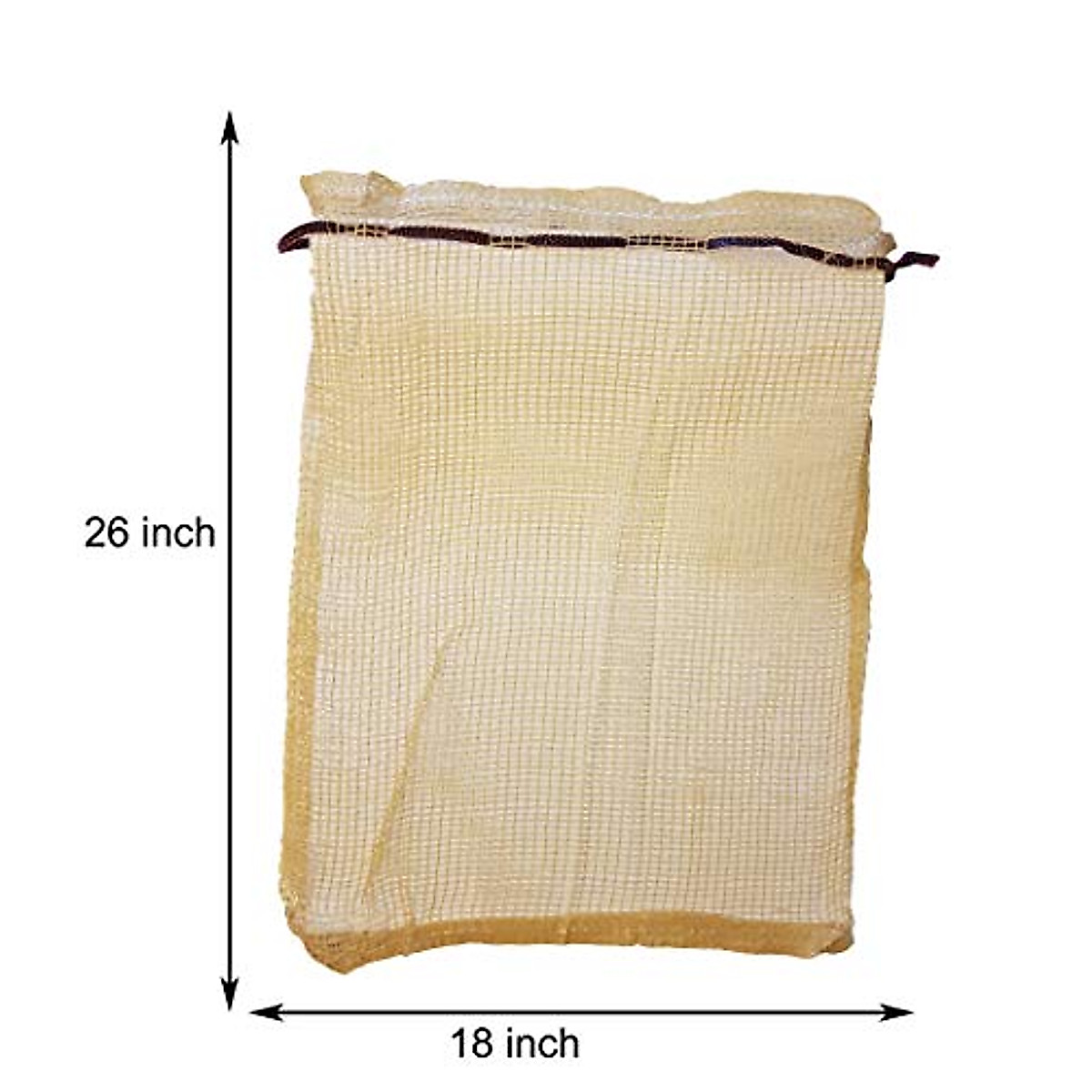 ShoplineON Reusable Vegetable Storage Bags 30 lbs – Heavy Duty Grocery Mesh Sacks Holds up to 30 lbs - Breathable Produce Citrus Potato Onion Storage - Washable Net Bags 18” x 26” Pack of 5