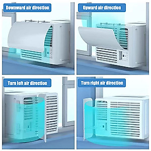 VIOKKO Air Conditioner Deflector for Window Units, Universal Adjustable Air Conditioning Deflector Anti-Wind Baffles Anti Direct Blowing Windshield Wind Guide, 20.83"x10.61" Freely Cut, White