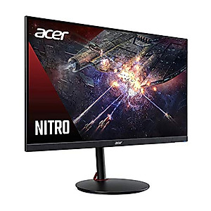 Acer Nitro XV242Y Pbmiiprx 23.8" Full HD(1920 x 1080)IPS Zero-Frame FreeSync Premium & G-SYNC Compatible Gaming Monitor, Up to 165Hz Refresh Rate, Up to 0.5ms(1 x Display Port, 2 x HDMI 2.0 Ports)
