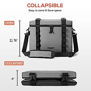TOURIT Cooler Bag 46-Can Large Collapsible Cooler Bag 32L Insulated Leakproof Coolers for Picnic, Beach, Work, Trip