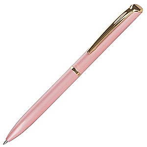 ENERGEL Pentel Style Gel Pen with Gift Box, Pastel Pink Barrel, Black Ink, (0.7mm) Medium Line
