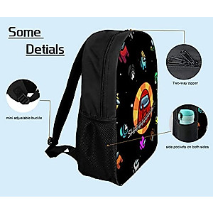 Game Backpack with Side Pockets Multifunction Laptop Bag Unique Book Bag Durable Travel Bag for Boy Girl Teen Adult