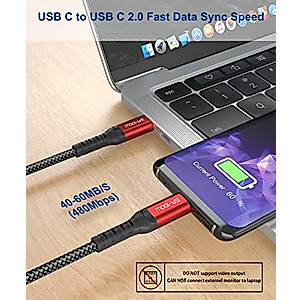 Meboyz 3 Pack 100W USB C to USB C Cable 10ft+6ft+3ft, Type C to Type-C Cable, USBC to USB-C Fast Charging Cable Compatible with MacBook Air/Pro, iPad Pro 12.9/11/Air, Samsung Galaxy S22/21/20/Note20