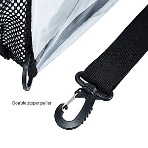 Clear Sling Bag for Women, Shoulder Crossbody Backpack Chest Daypack one strap backpack see through transparent Stadium Approved(small)