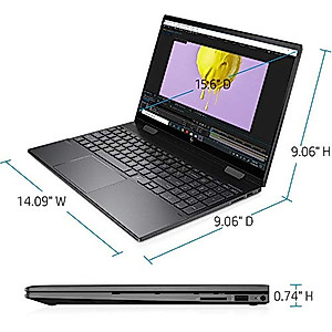 HP 2020 Envy X360 2-in-1 15.6" FHD IPS Touchscreen Premium Laptop PC | AMD 4th Gen Ryzen 5 Six-Core 4500U | 16GB RAM | 512GB PCIe SSD | Backlit Keyboard | Fingerprint Reader | WiFi 6 | Windows 10