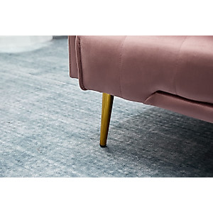 75" Futon Sofa Bed,Sleep Sofa,Modern Folding Futon Set,Velvet Convertible Recliner Lounge for RV,Small Apartment,Living Room,500 lbs Capacity