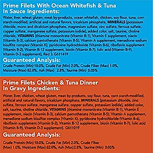 Purina Friskies Wet Cat Food Variety Pack, Surfin' & Turfin' Prime Filets Favorites - (40) 5.5 oz. Cans