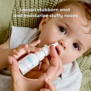 NoseFrida Saline Spray by Frida Baby Saline Nasal Spray To Soften Nasal Passages For Use Before NoseFrida The SnotSucker (0.68 FL OZ)