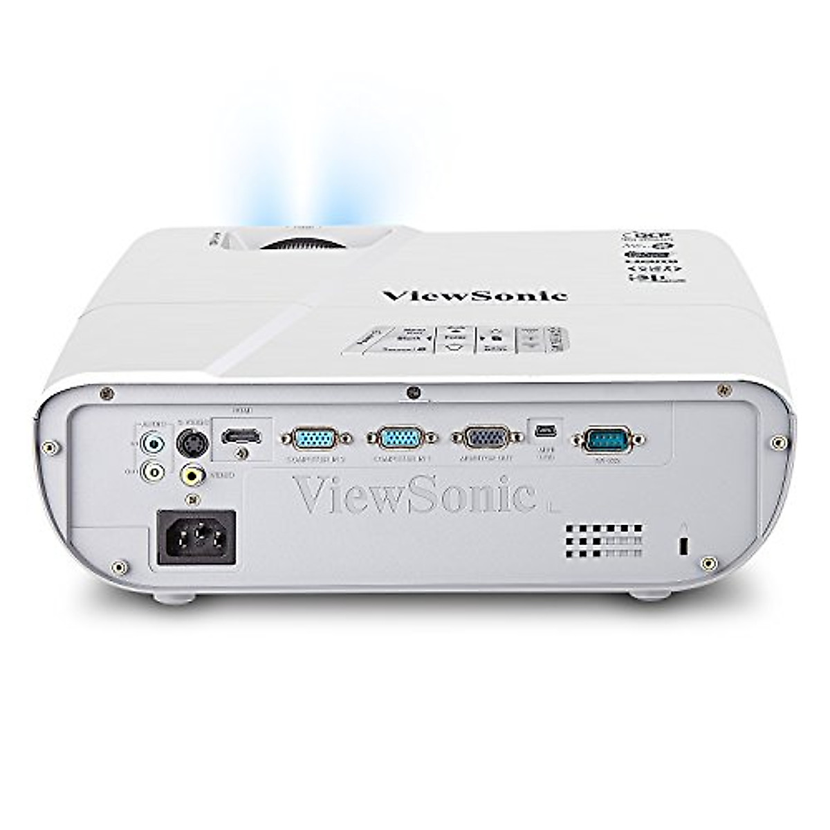 ViewSonic PJD5553LWS 3200 Lumens WXGA HDMI Short Throw Projector, One Size, White