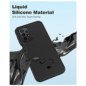 JXVM for Samsung Galaxy A23-5G Case: Dual Layer Silicone Slim Galaxy A23 4G Case - Full Protection Durable Shockproof Protective Cute Cell Phone Cover Black