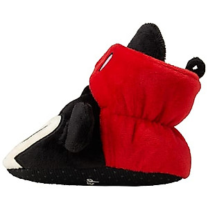 Disney Baby Boys' Mickey Mouse Booties - Soft Fleece Slipper Socks (Newborn/Infant), Size 12-18 Months, Mickey