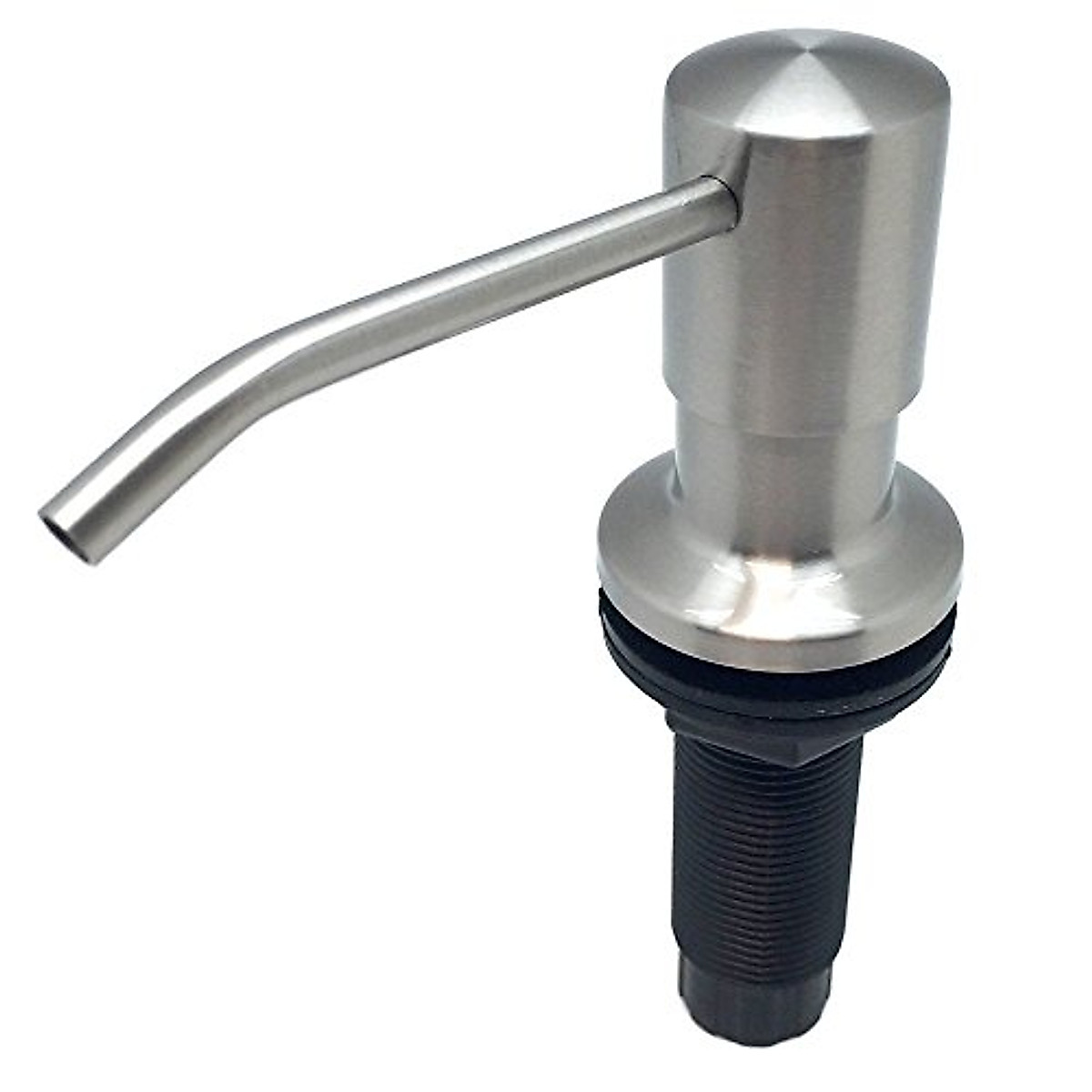 Ultimate KitchenTM - Best Stainless Steel Sink Soap Dispenser (Brushed Nickel) - Large Capacity 17 OZ Bottle - Easy Installation - Well Built and Sturdy - 5 Yr Replacement Warranty