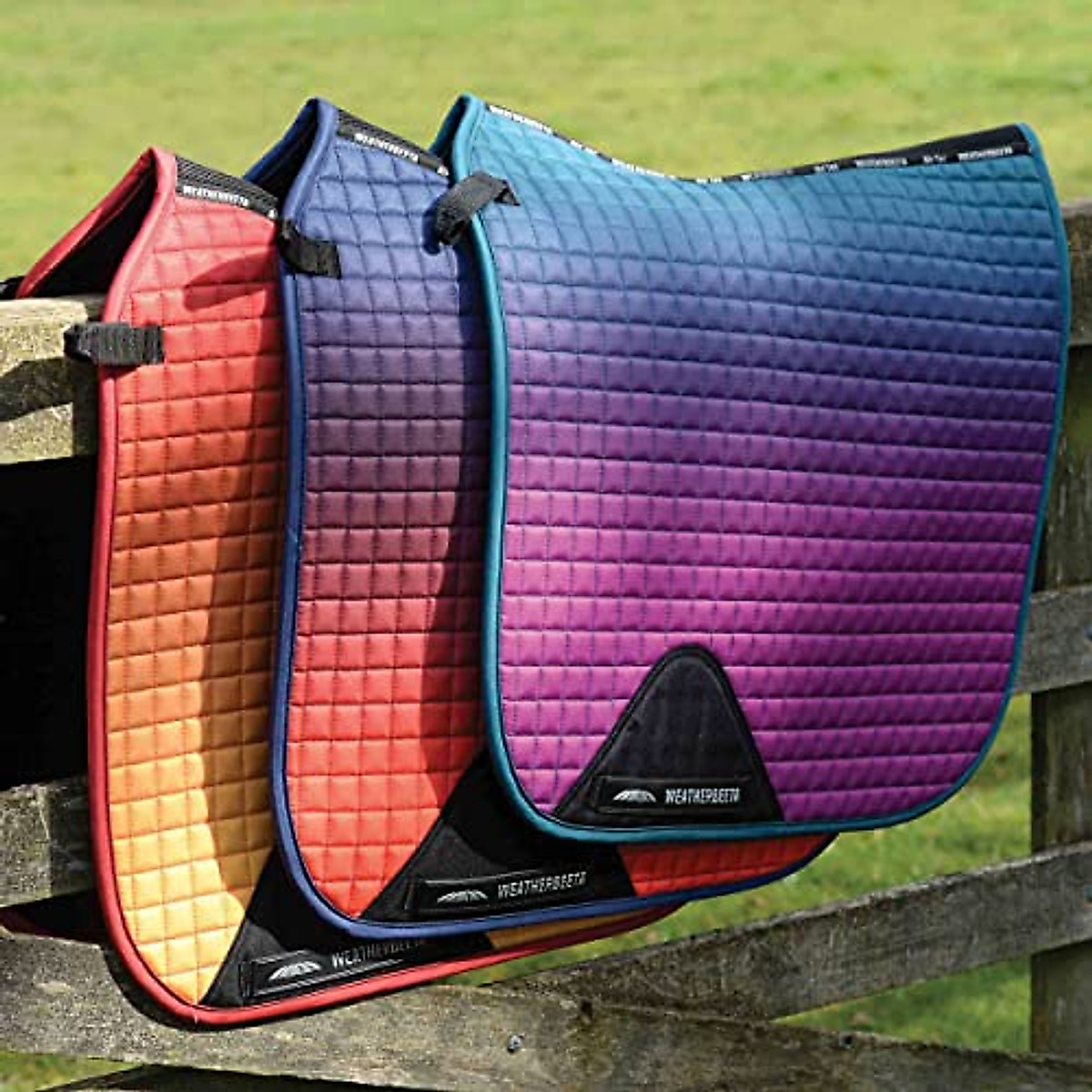 Weatherbeeta Prime Ombre Dressage Saddle Pad - Rainbow Dream - Full