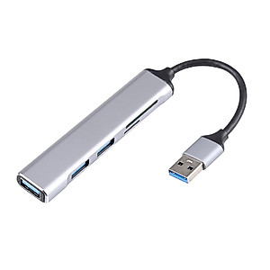 Convenient and Practical 5 in 1 USB 3.0 to SD/TF Card Slot + 3 USB 3.0 Ports Multifunctional Docking Station HUB