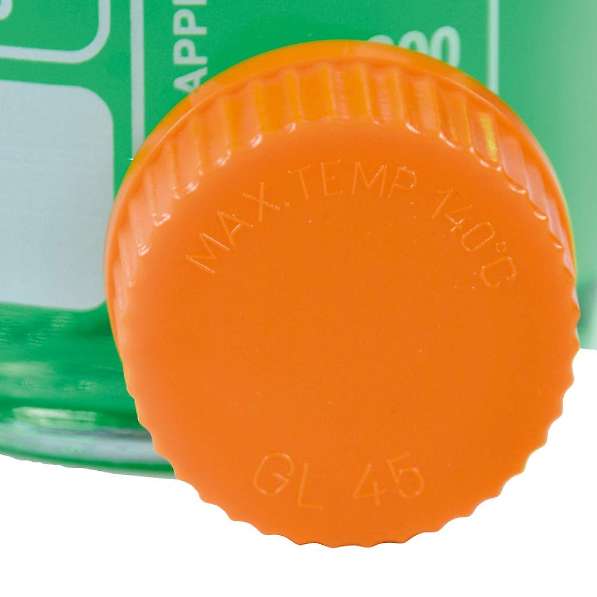 ISOLAB USA – Round Media Storage Bottle, 1000ml, with GL 45 Screw Cap, Borosilicate 3.3 Glass, Pack of 2