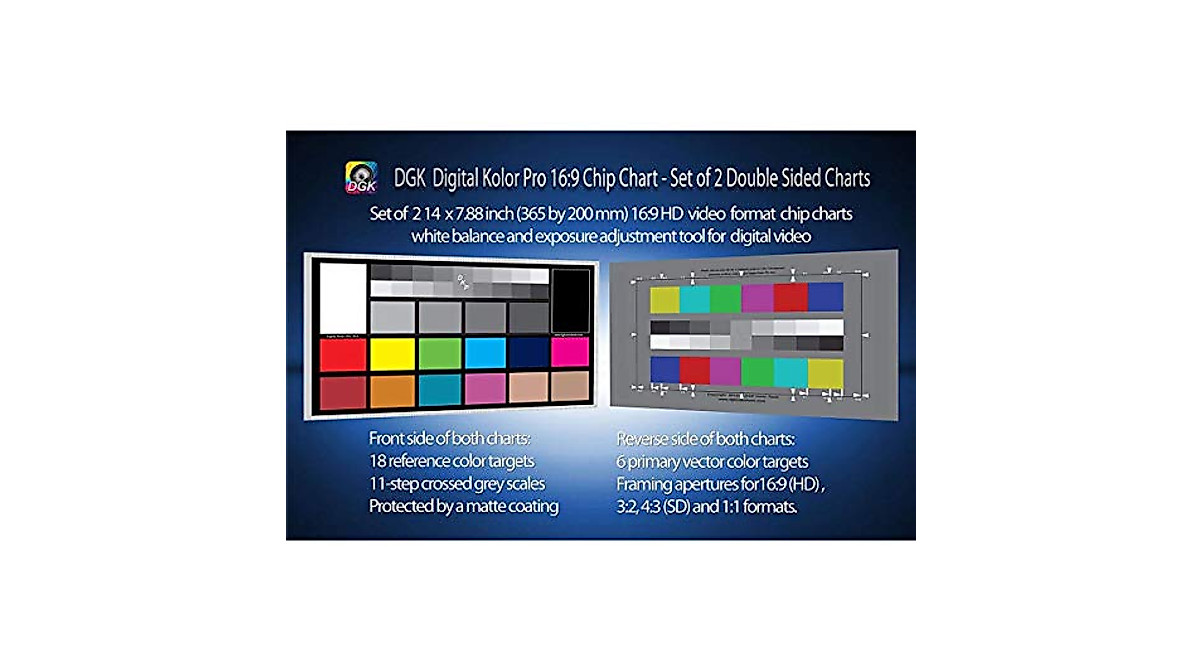 DGK Digital Kolor Pro: 16:9 Video & Color Calibration Charts