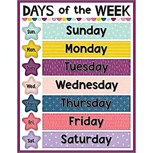 Teacher Created Resources Oh Happy Day Days of The Week Chart, 17" x 22"