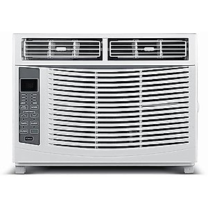 Arctic Wind 2AW6000DA White 6,000 115V Air Conditioner & Dehumidifier with Remote Control, Window AC Unit for Apartment, Dorm, Small Rooms up to 250 Sq. Ft, 6000 BTU