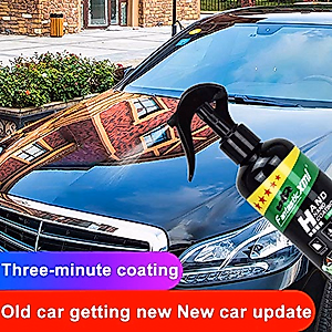Malcm 2022 Nano Ceramic Coated Spray, Ultimate Ceramic Coating Spray - Washless Car Polish Super Hydrophobic Polish & Polymer Paint Sealer Details-300ML