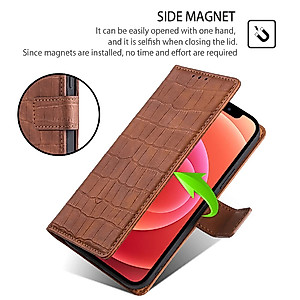 Fansipro Wallet Folio Case for Oppo Reno 2 Z, Premium PU Leather Slim Fit Cover for Reno 2 Z, 3 Card Slots, Portable, Brown