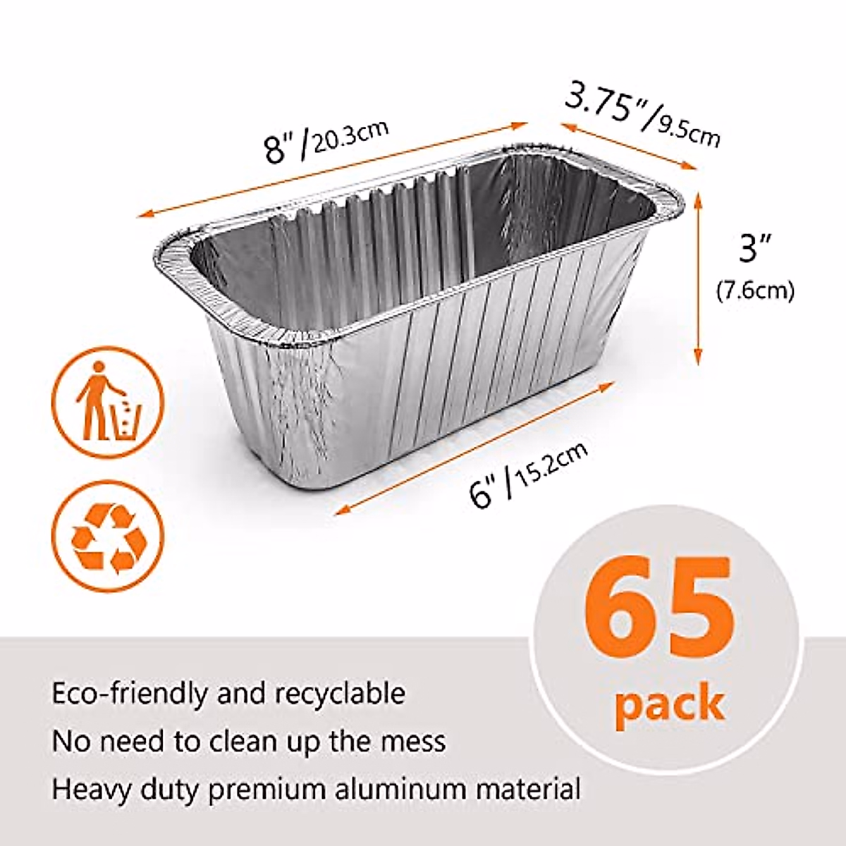 YAOAWE 65 Pack Replacement for Blackstone Grease Cup Liners, Compatible with Blackstone 28"/36"/30"/17" and 22" Griddles, Rear Aluminum Grease Tray Heavy Duty Disposable Drip Pans