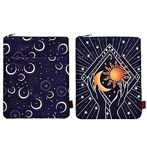 2 Pcs Book Sleeves Astrology and Moon & Star Book Sleeve