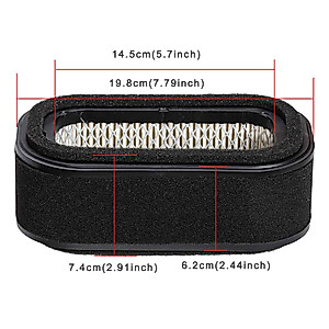 HIFROM Air Filter Combo with Pre-Filter Spark Plug Fuel Filter Compatibel with JD 425 445 2500 2500A 2500B 2500E Lawn Mower Replace MIU11376 M76076 M117254