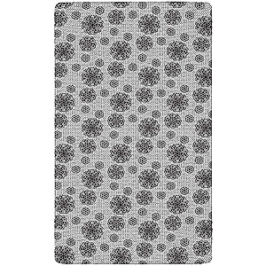 Dandelion Themed Fitted Crib Sheet,Standard Crib Mattress Fitted Sheet Soft Toddler Mattress Sheet Fitted - Baby Crib Sheets for Girl or Boy,28“ x52“,Charcoal Grey White