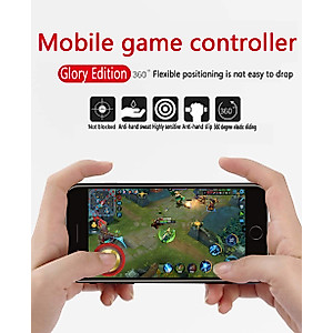 Vakili Mobile Phone Game Joystick Metallic Plated Game Control Touch Screen Joypad Game Controller for iPad iPhone Android Mobile Tablet 2PACK