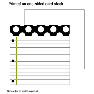 Schoolgirl Style Black, White & Stylish Brights 12 Piece Pencil and Paper Bulletin Board Cutouts, Pencil and Paper Bulletin Board Decorations and Classroom Décor